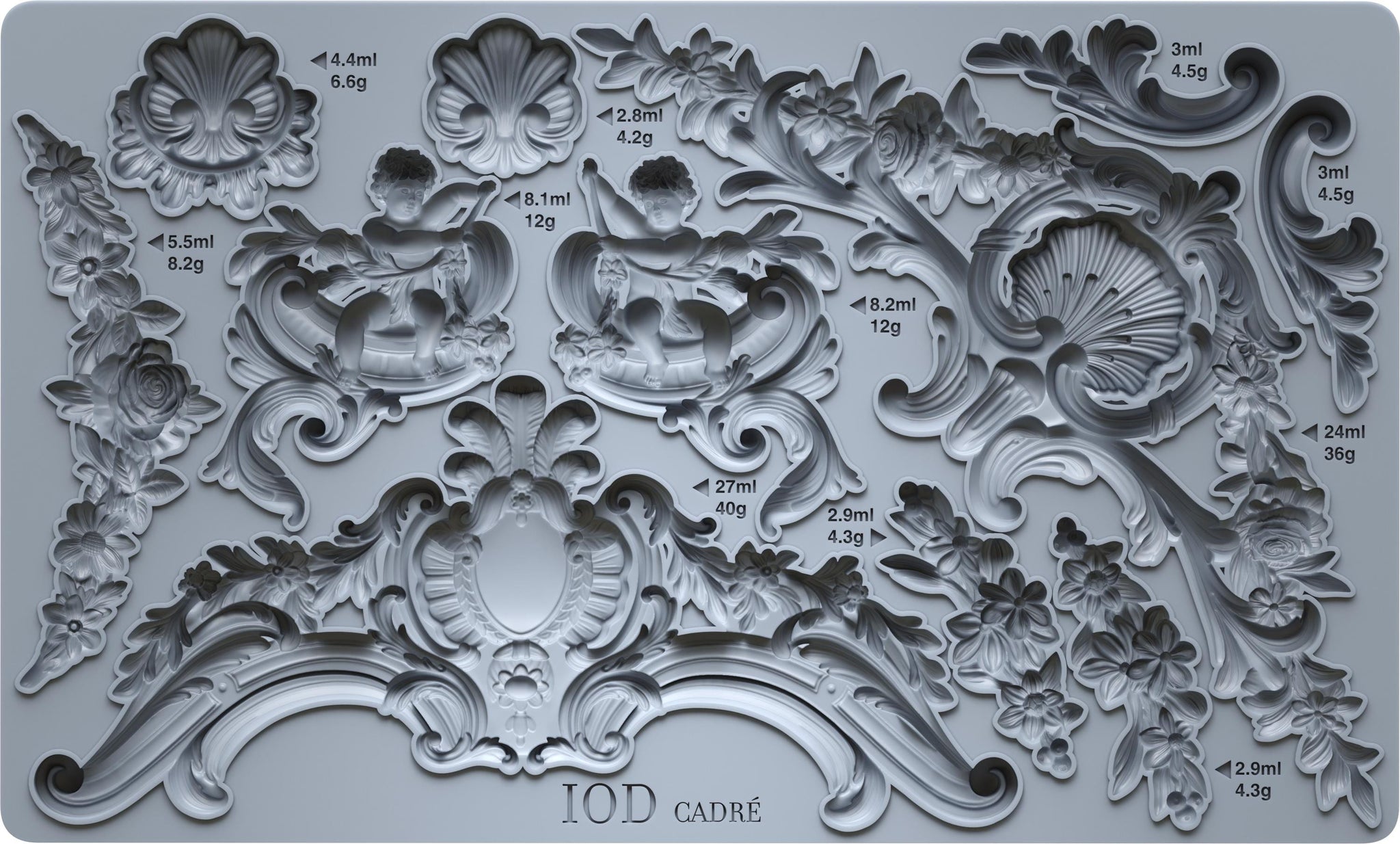 Baroque Furniture Mold – Iod Cadre Summer 2026 Silicone – The Blue ...