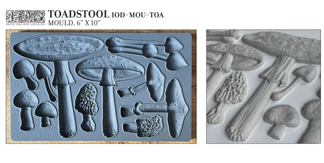 Toadstool Mould mold IOD Iron Orchid Designs – The Blue Heron Studio